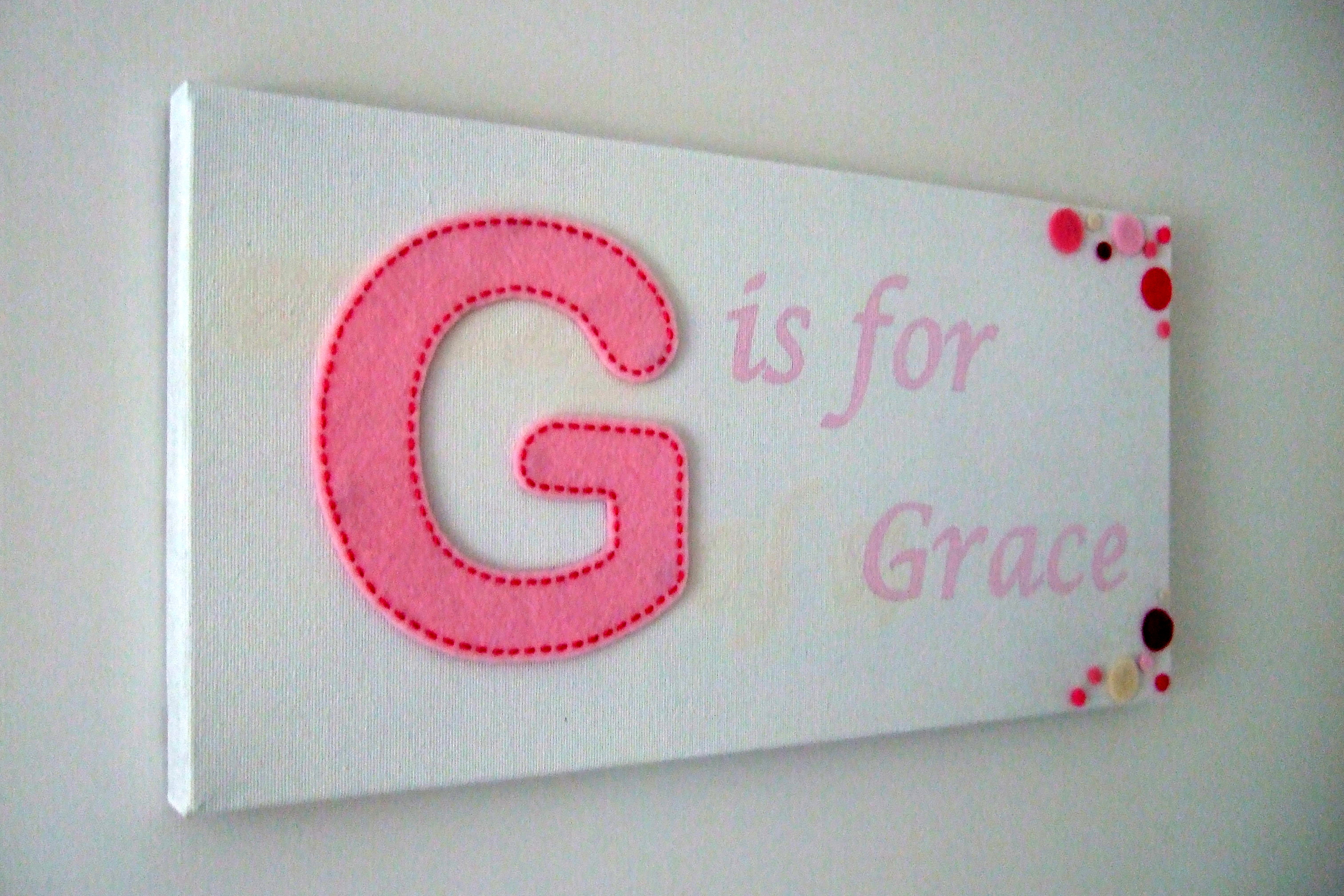 Girls Personalised Name Plaque on Luulla